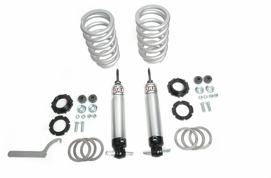 1955-1957 Tri Five Chevy Front Coilover Kit with QA1 Single Adjustable Shocks Using a 350 Rate ...