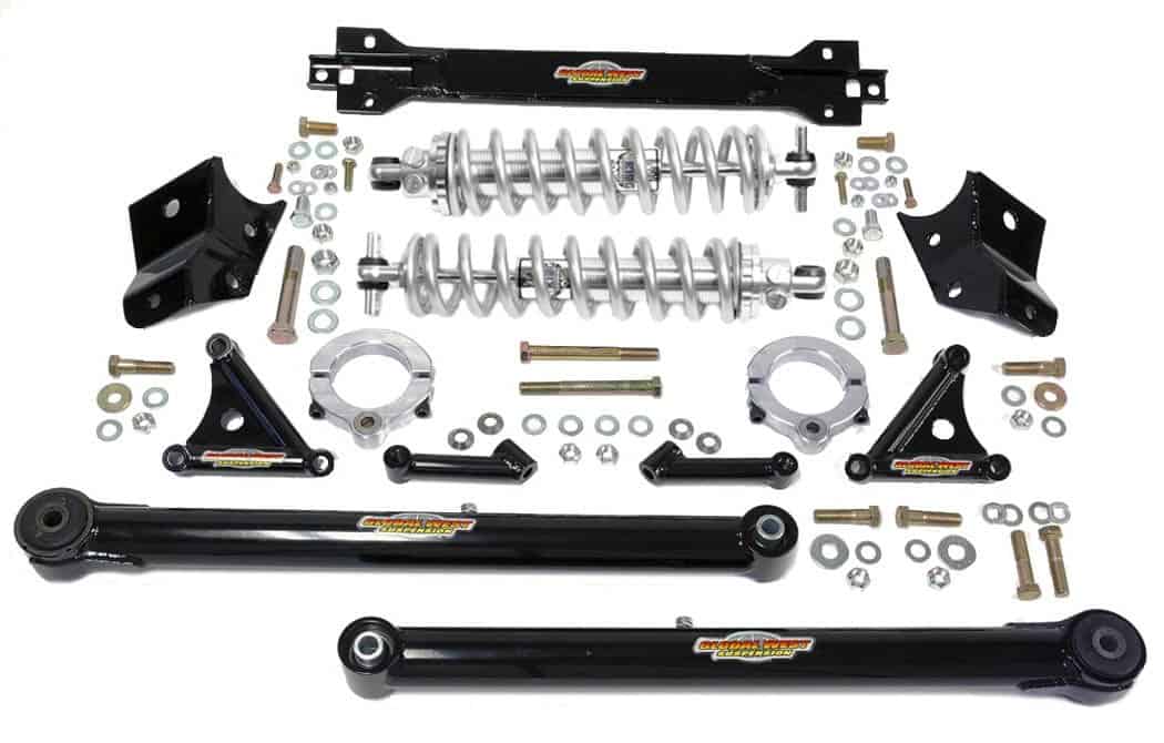 1958-1964 GM Impala Biscayne Rear Viking Double adjustable coilover kit ...